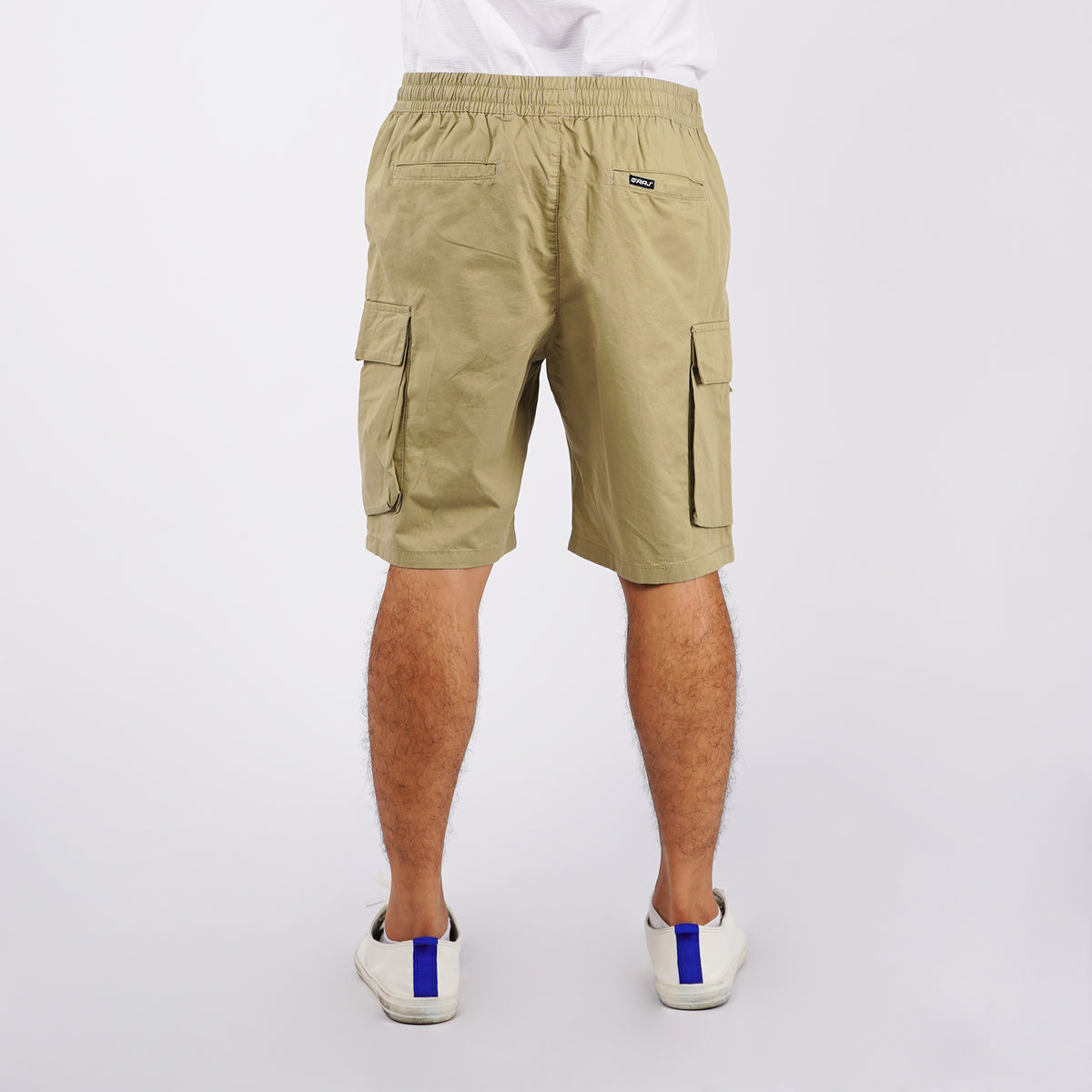RRJ Basic Non-Denim Cargo Short for Men Regular Fitting Rinse Wash Fab ...